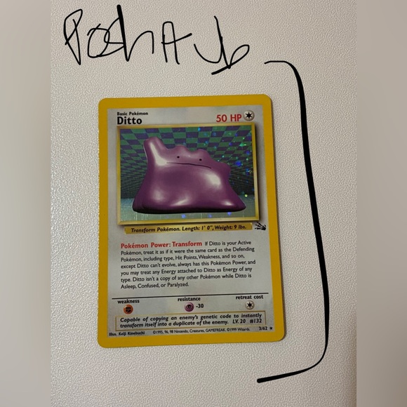 Pokemon | Toys | Pokemon Ditto Unlimited Holofoil | Poshmark
